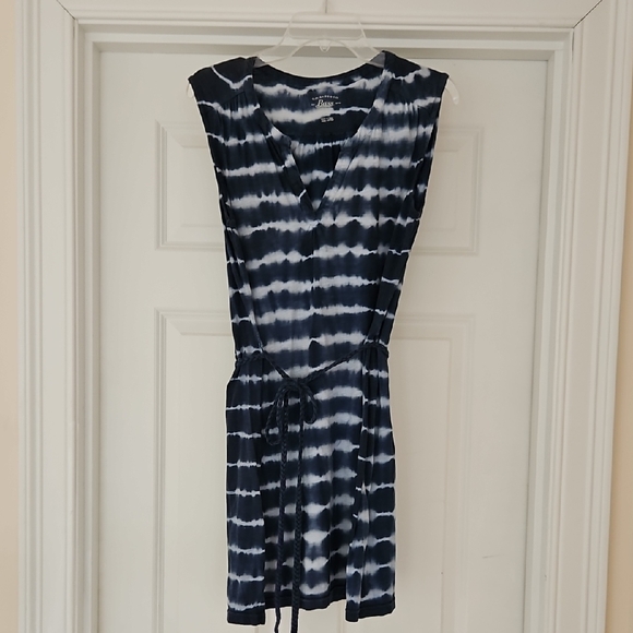 G.H. Bass & Co. | Dresses | Gh Bass Co Navy And White Tiedye Mini Dress ...
